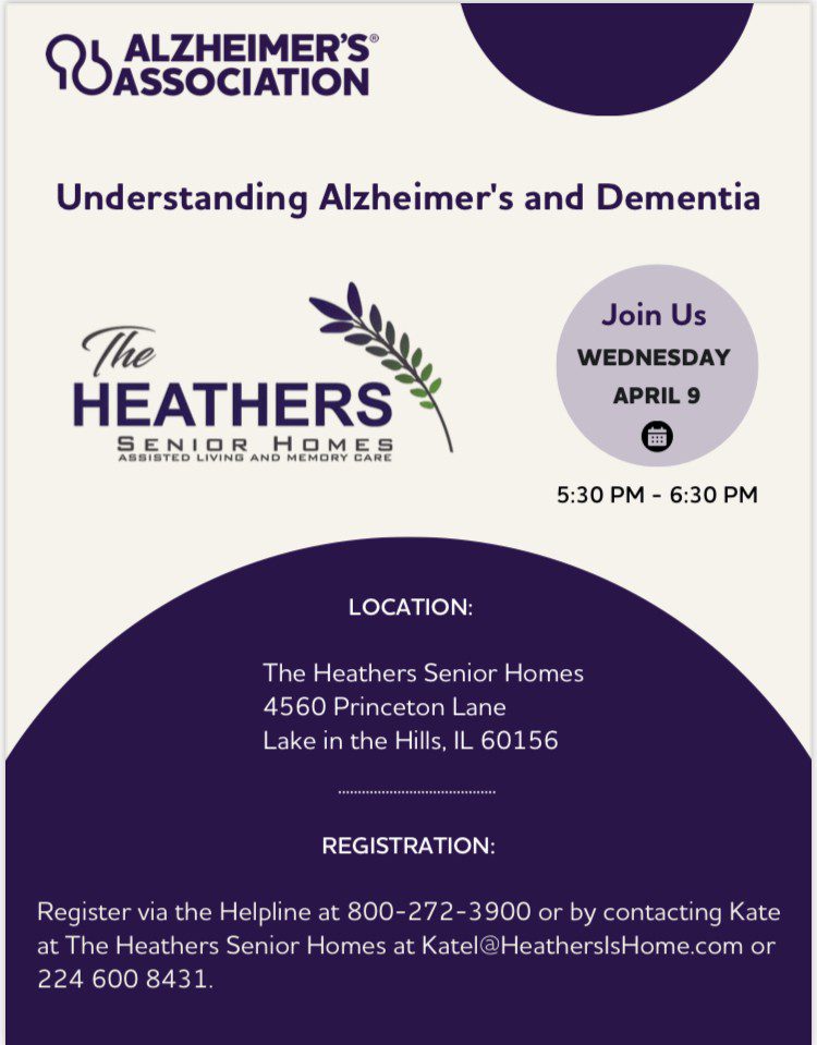 Understanding Alzheimer's and Dementia Event - The Heathers Senior Homes